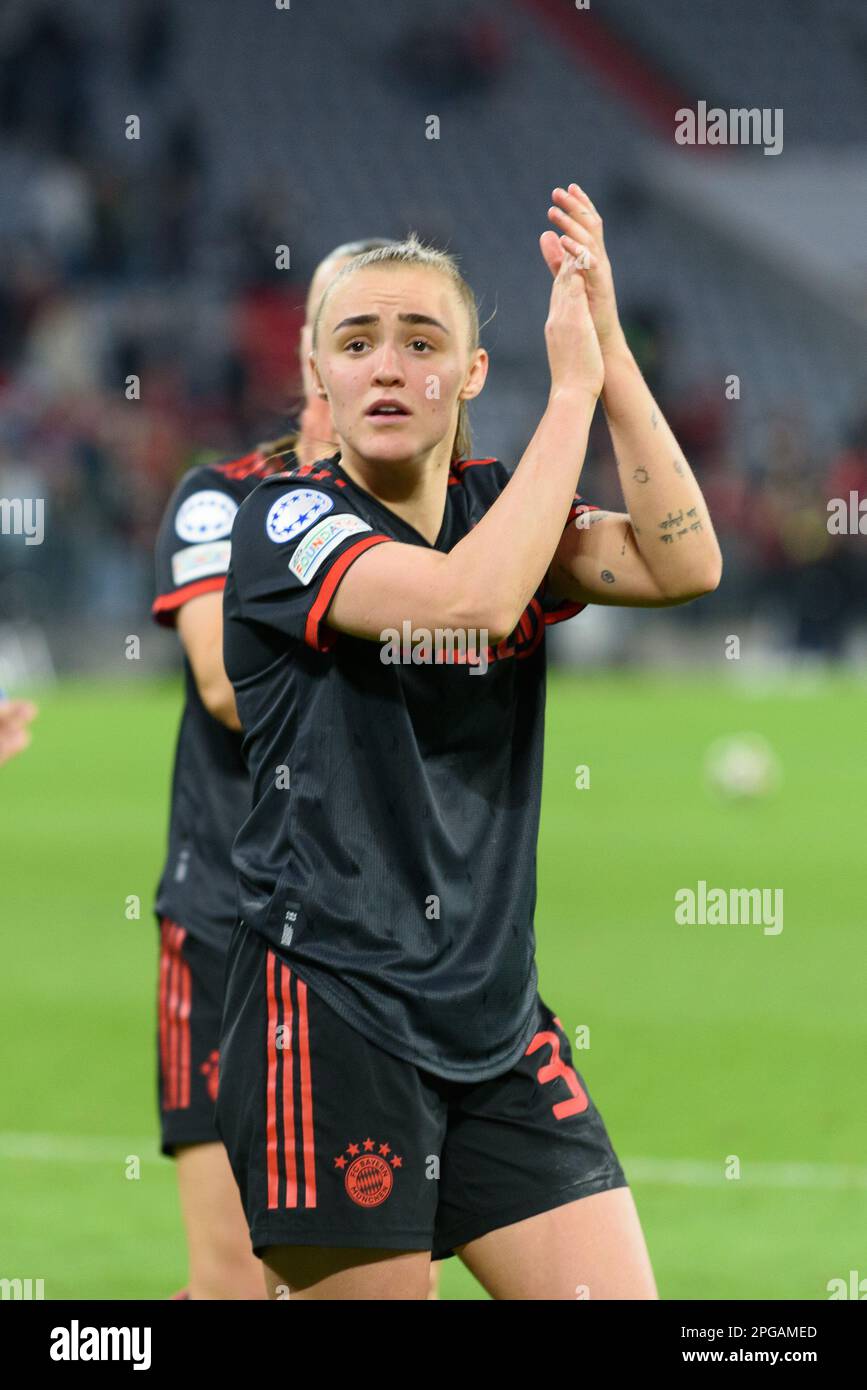 Munich, Germany, MAR 21th 2023: Georgia Stanway (31 FC Bayern Munich ...
