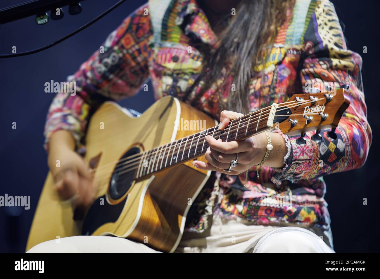 BARCELONA - MAR 14: Steph Strings performs on stage at Sant Jordi Club ...