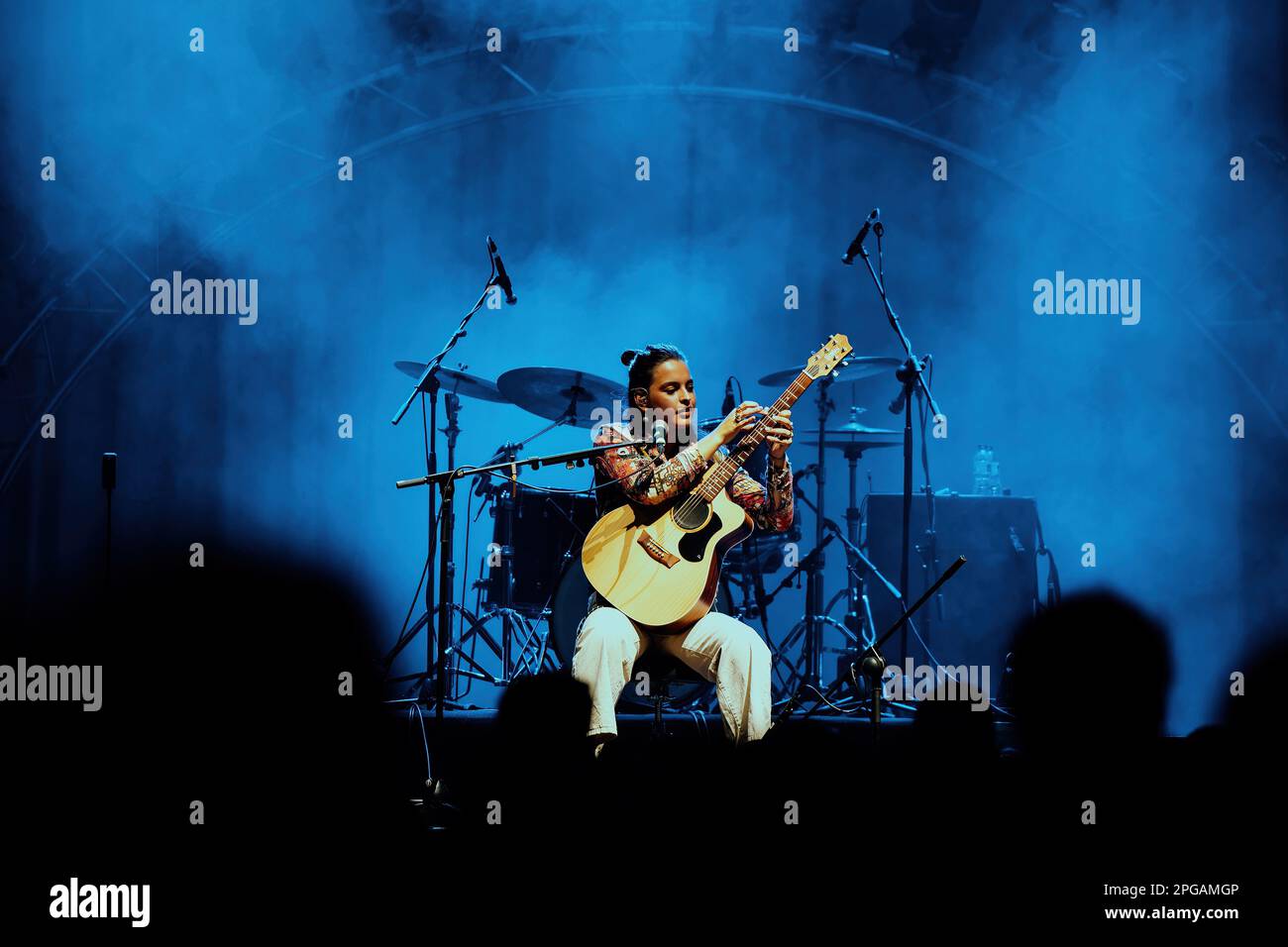 BARCELONA - MAR 14: Steph Strings performs on stage at Sant Jordi Club ...