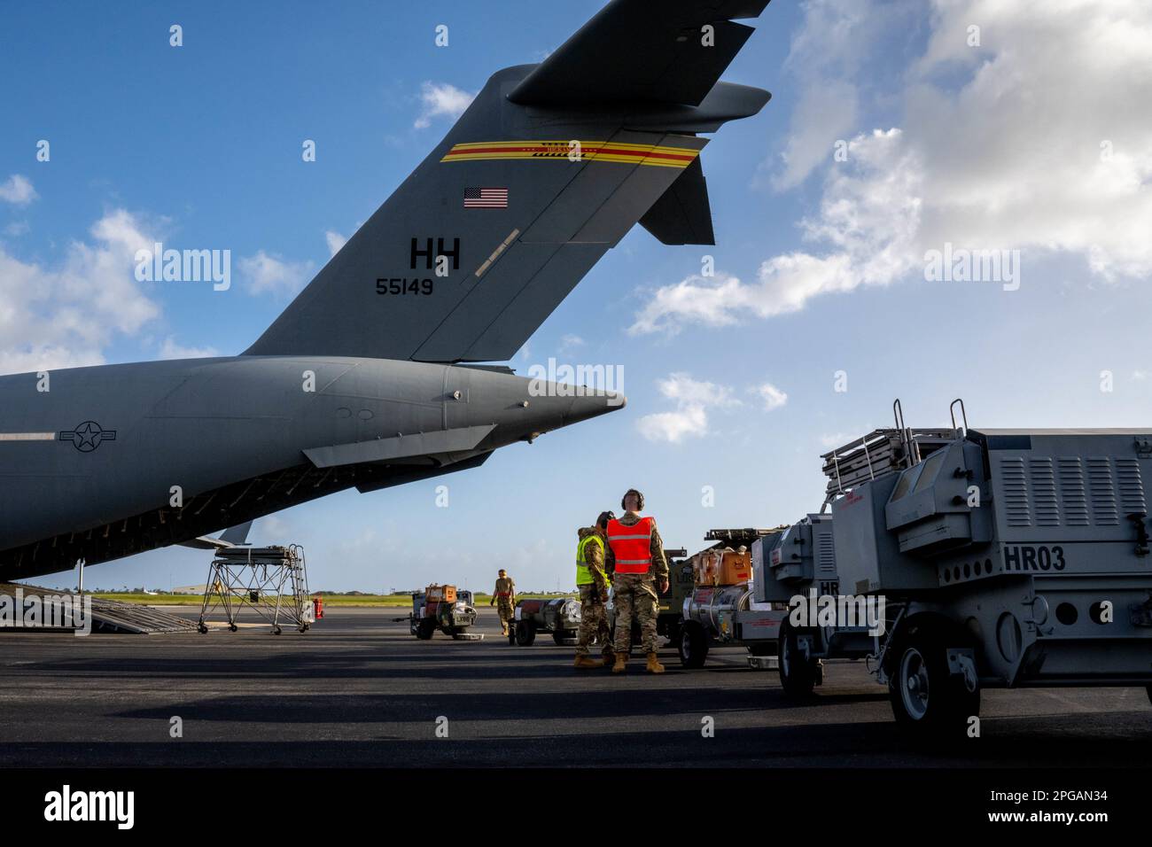 Airmen assigned to the 535th Airlift Squadron and the 735th Air ...
