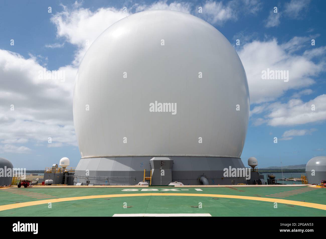 The Missile Defense Agency (MDA) hosted a tour of the Sea-Based X-band ...