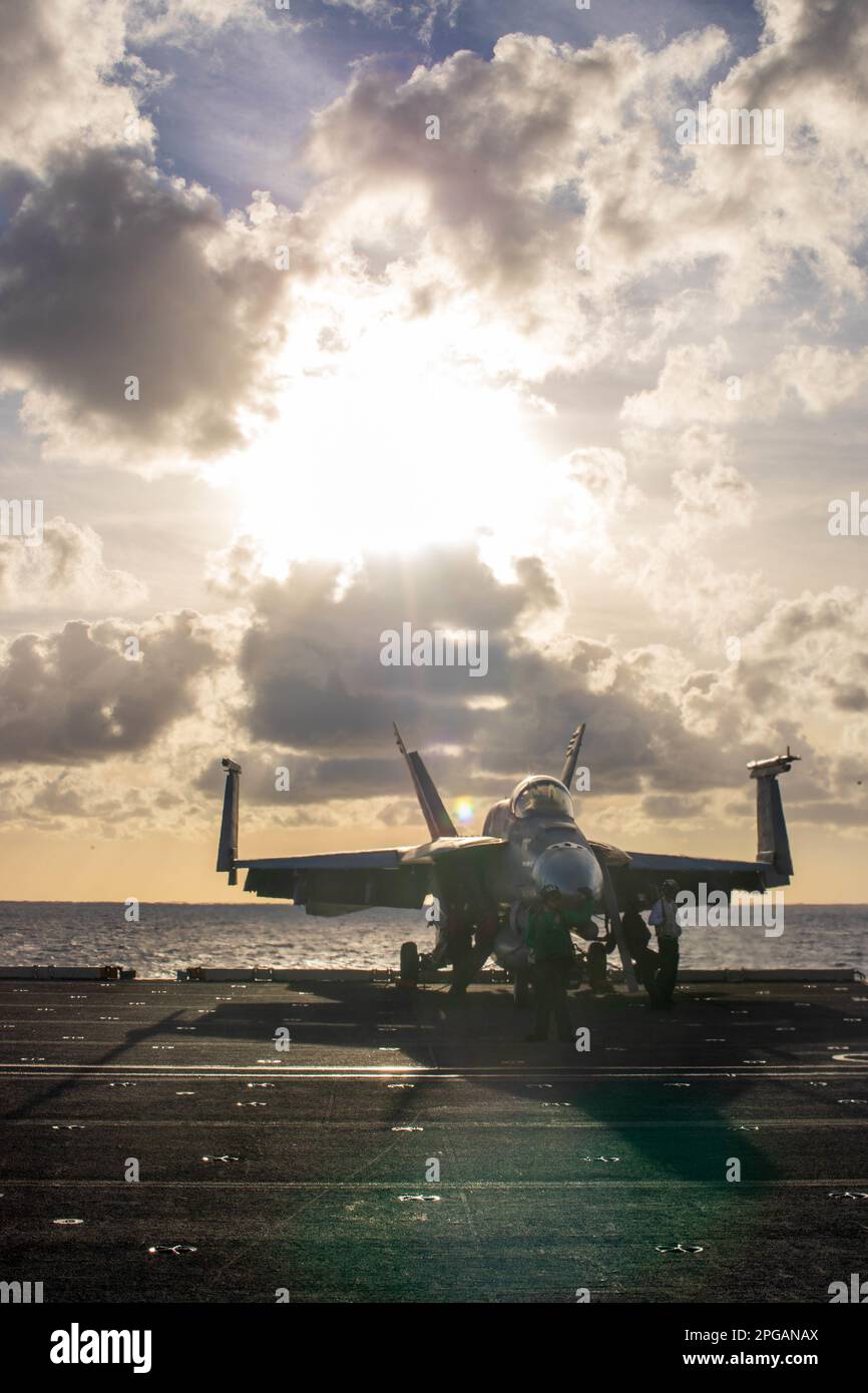 Sailors assigned to the "Black Lions" of Strike Fighter Squadron (VFA ...