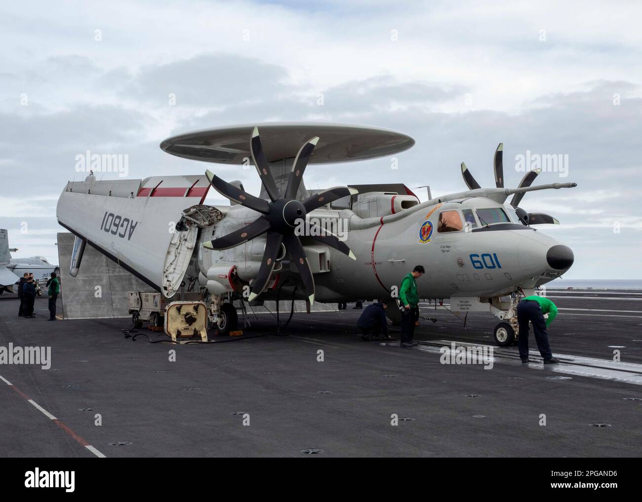230320-N-OX847-1013 IONIAN SEA (March 20, 2023) A E-2D Hawkeye aircraft ...
