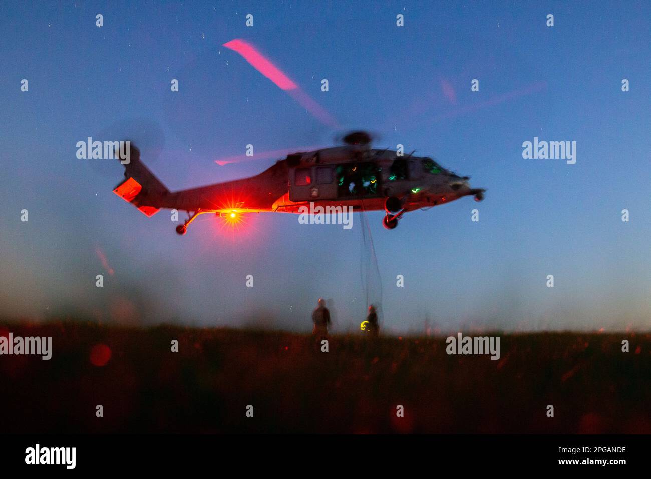 U.S. Marines in the ANGLICO Basic Course execute a night time ...