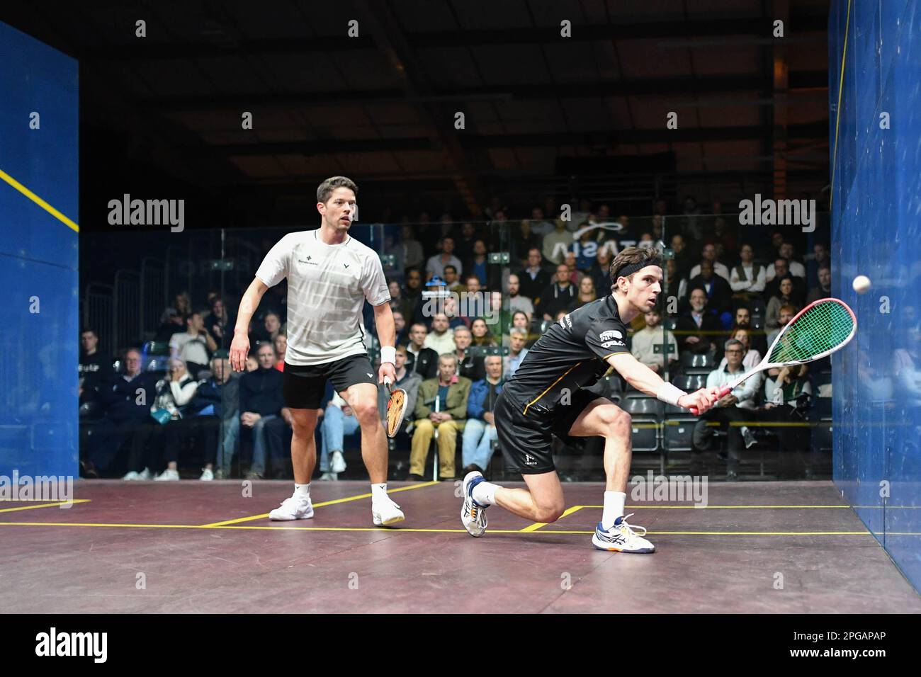 London, UK on 21 March 2023. Charlie Lee (England) vs Raphael Kandra ...