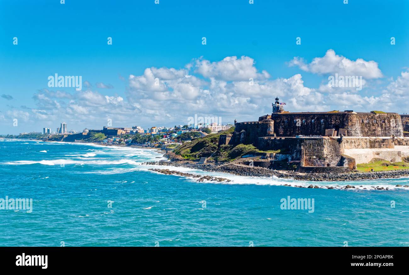 SAN JUAN, PUERTO RICO - February 1, 2023: San Juan serves as a major ...