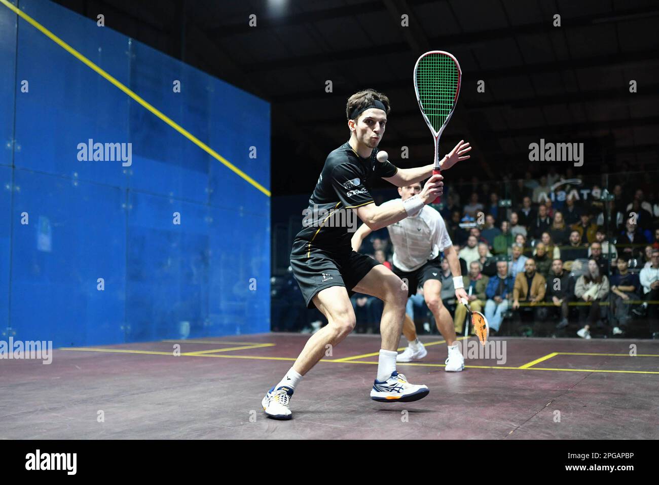 London, UK on 21 March 2023. Charlie Lee (England) vs Raphael Kandra ...