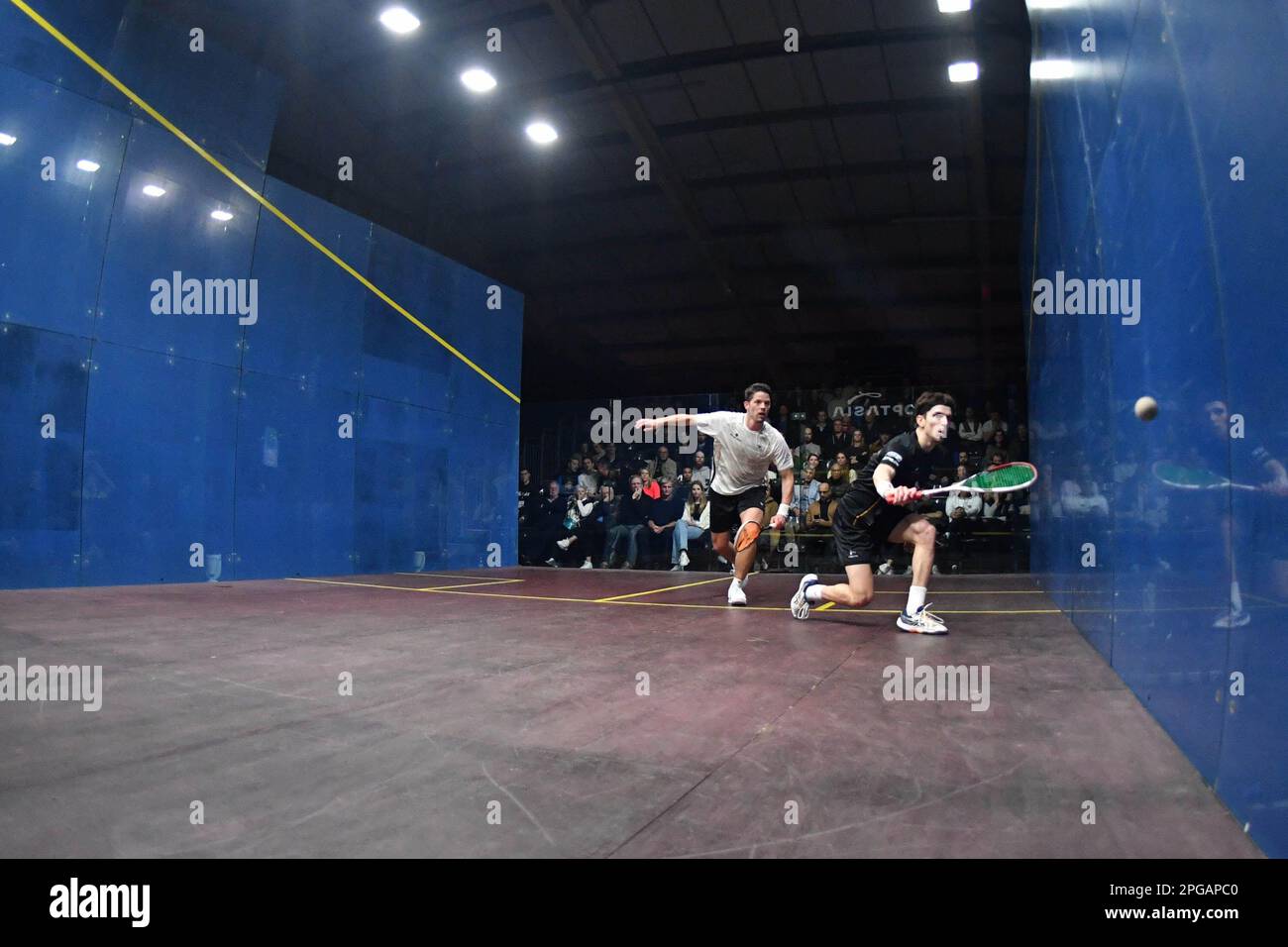London, UK on 21 March 2023. Charlie Lee (England) vs Raphael Kandra ...