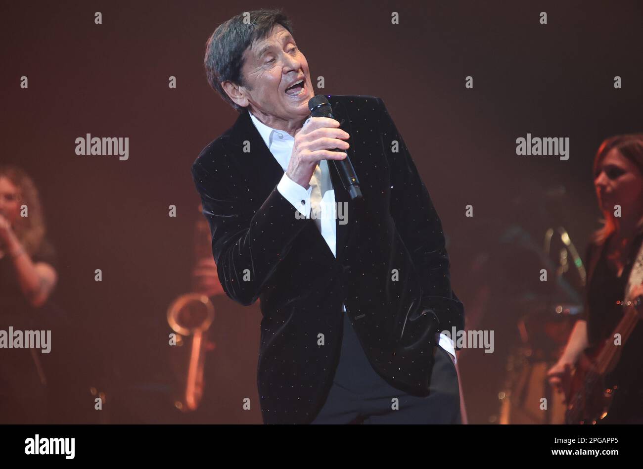 Bologna, Italy, March 21, 2023 - Italian legend singer Gianni Morandi ...