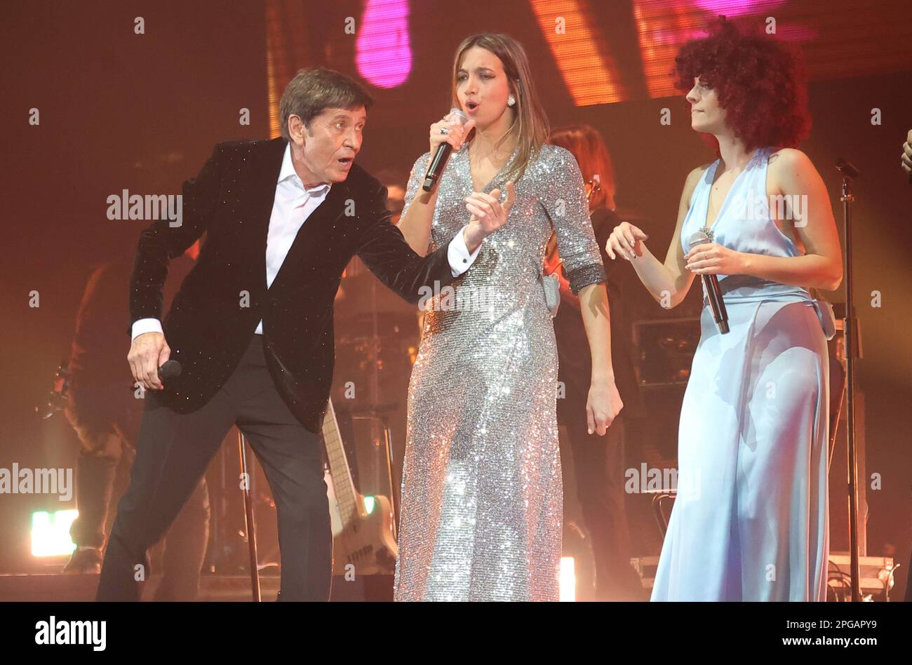 Bologna, Italy, March 21, 2023 - Italian legend singer Gianni Morandi ...