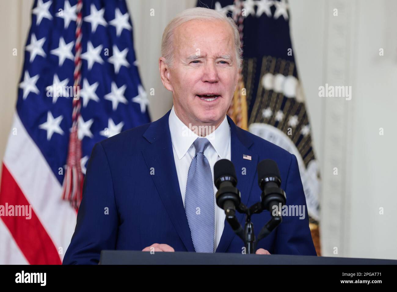 United States President Joe Biden speaks at the Arts and Humanities ...