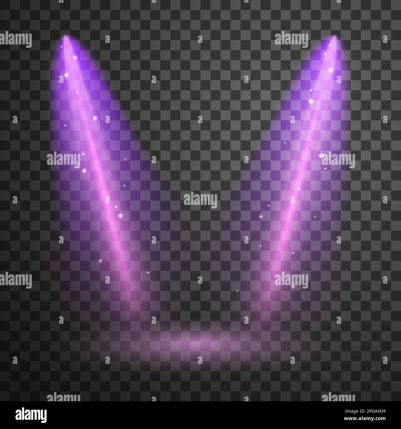 Glowing colorful concert spotlights. Vector illustration Stock Vector ...