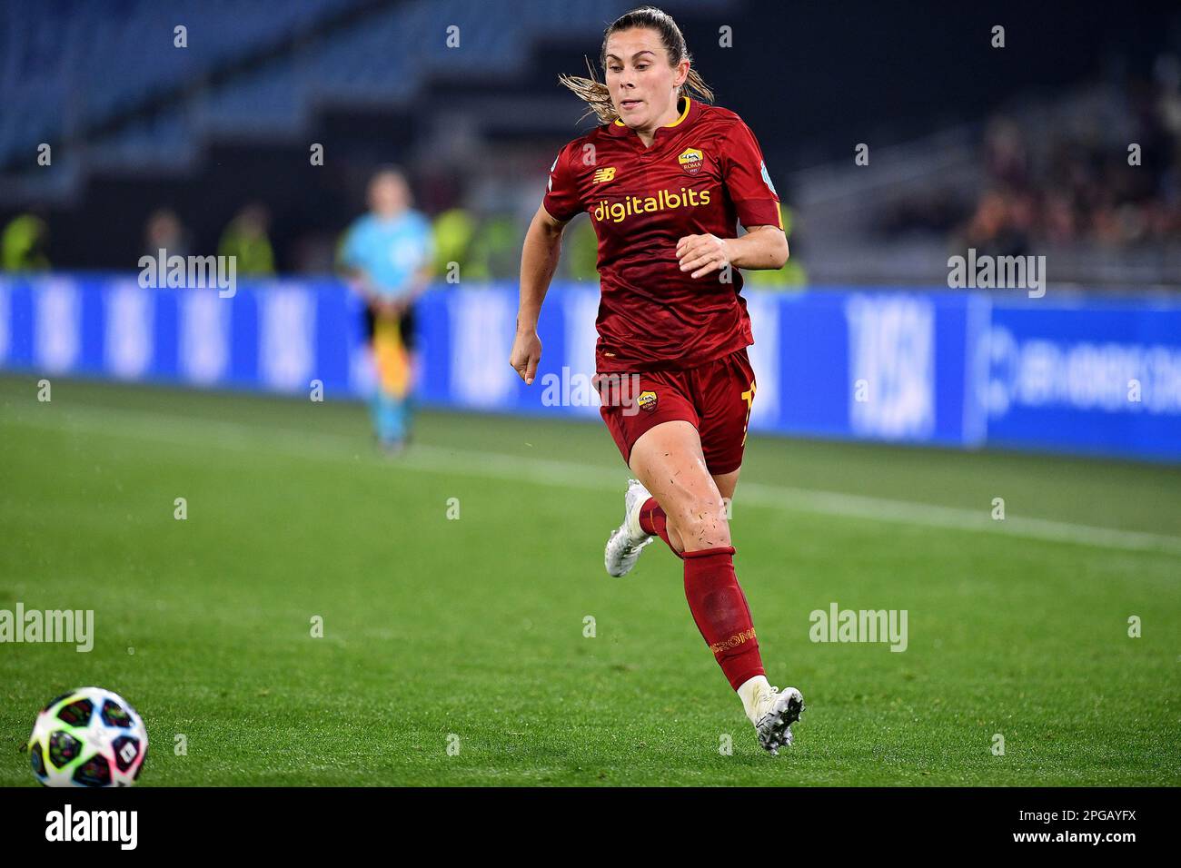 Emilie Bosshard Haavi of AS Roma during the UEFA Women’s Champions ...