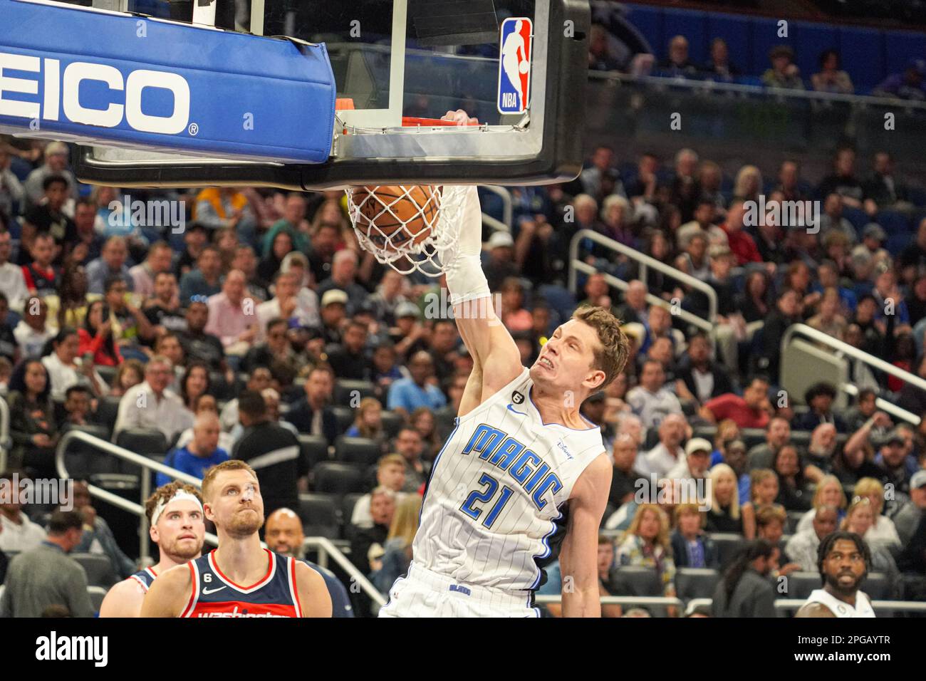 Orlando, Florida, USA, March 21, 2023, Orlando Magic center Moritz ...
