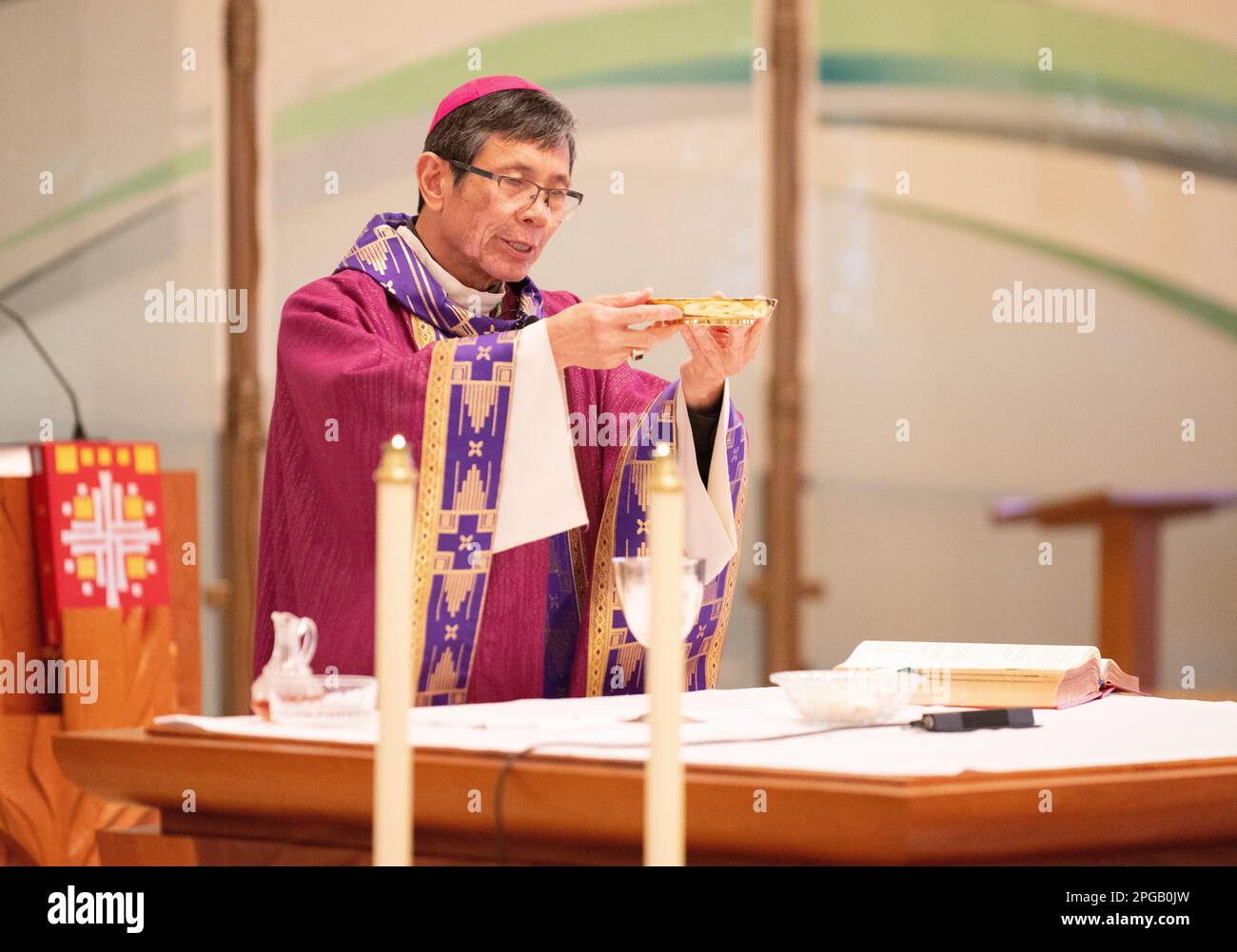 Orange, CA, USA. 16th Mar, 2023. Kevin W. Vann, Bishop of the Diocese ...