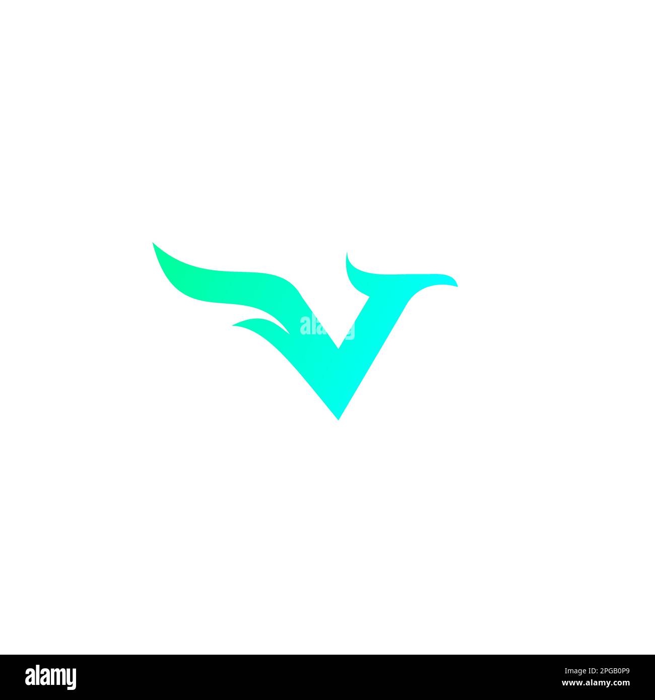 V Eagle Logo Design. V Wing Logo Icon. Falcon Stock Vector Image & Art ...