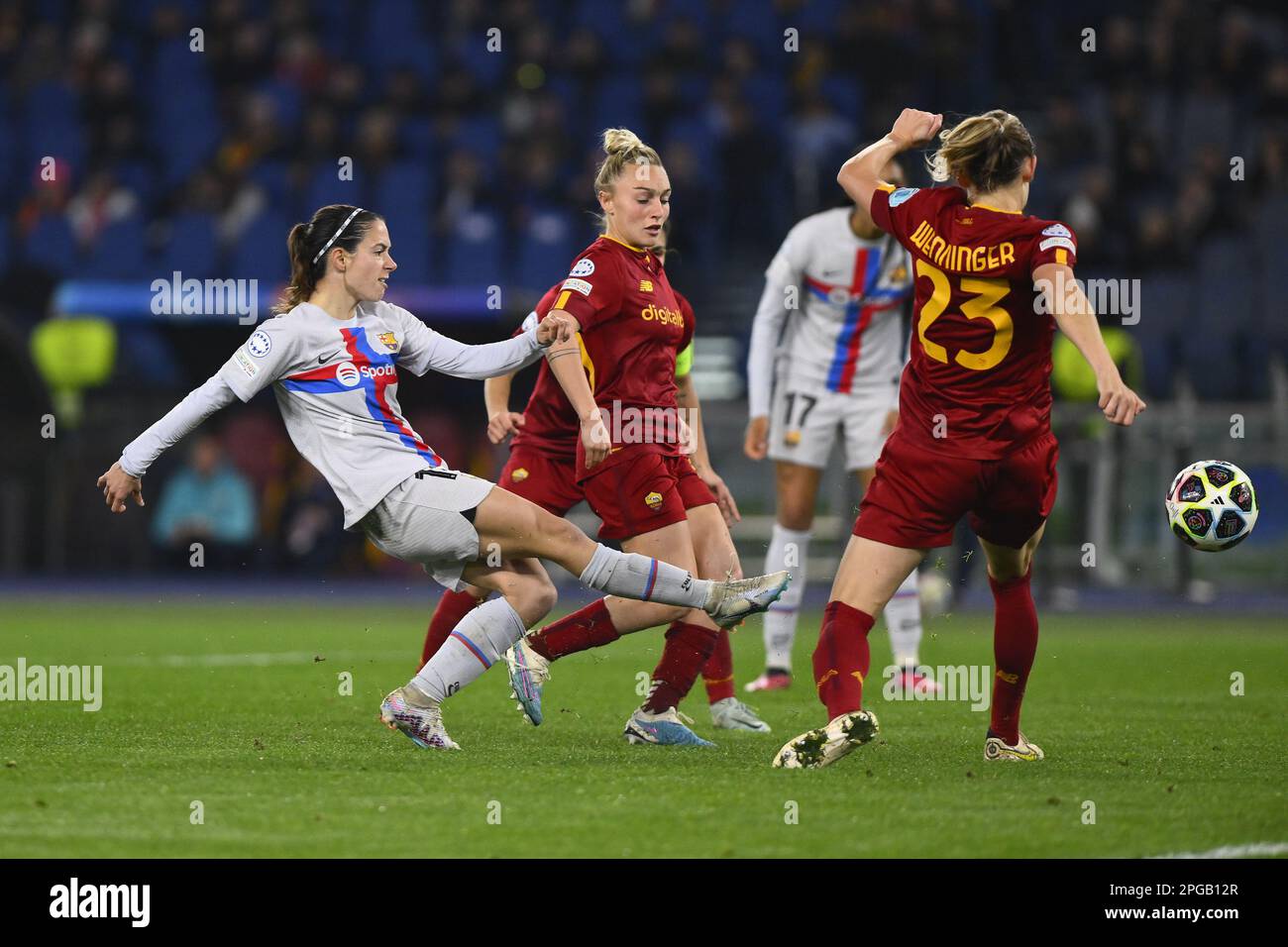 Catalina Coll of FC Barcelona during the Quarter-finals, 1st leg UEFA ...