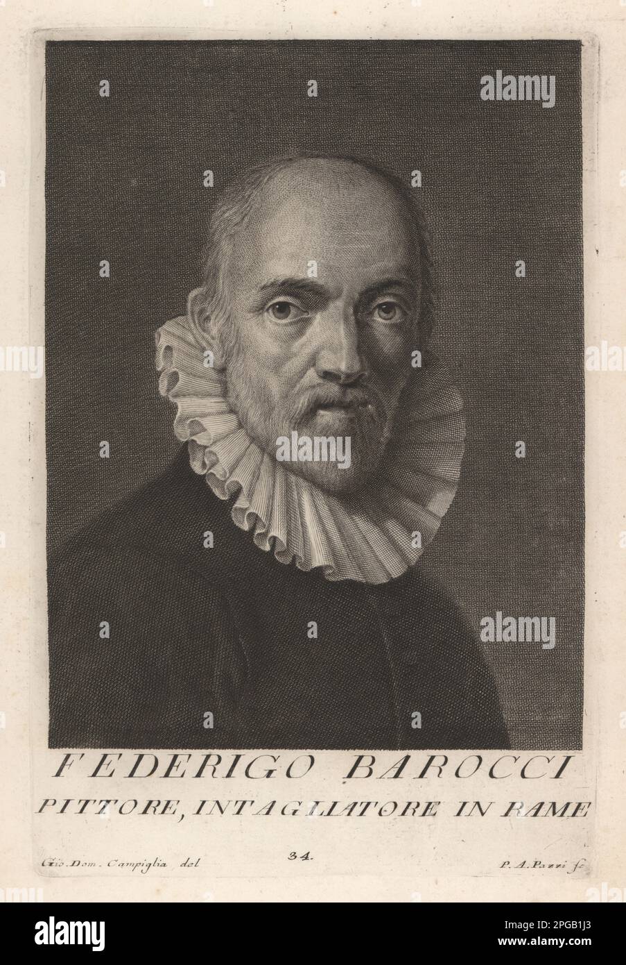 Federigo Barocci, Italian Renaissance painter and printmaker, c.1535 ...