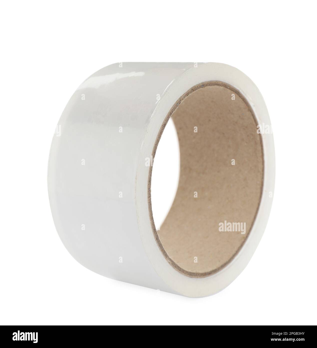 Roll of adhesive tape isolated on white Stock Photo - Alamy