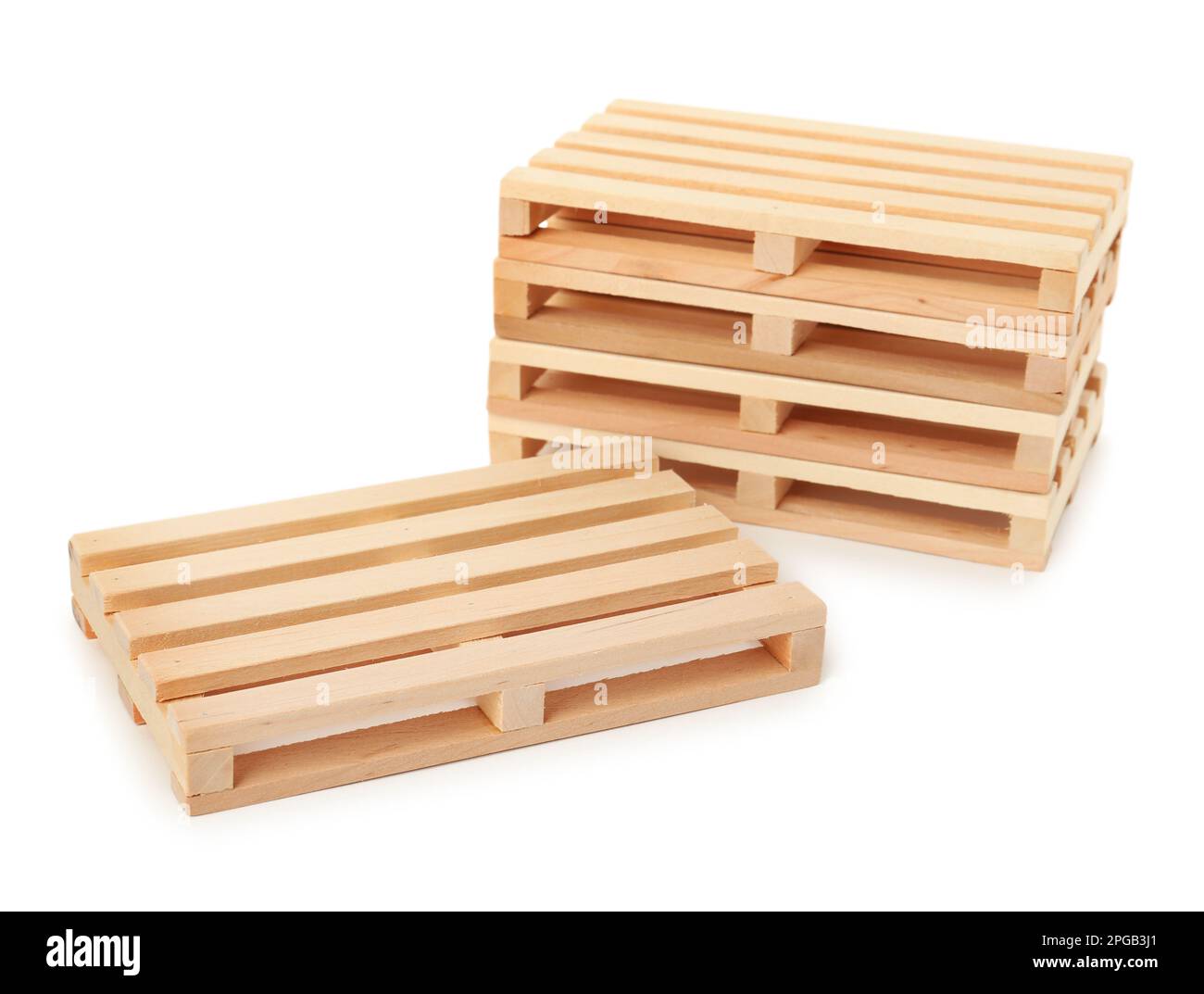 Commercial wooden pallets Cut Out Stock Images & Pictures - Alamy