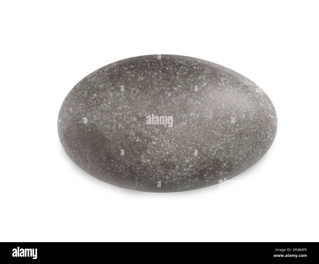 Grey spa stone isolated on white, top view Stock Photo - Alamy