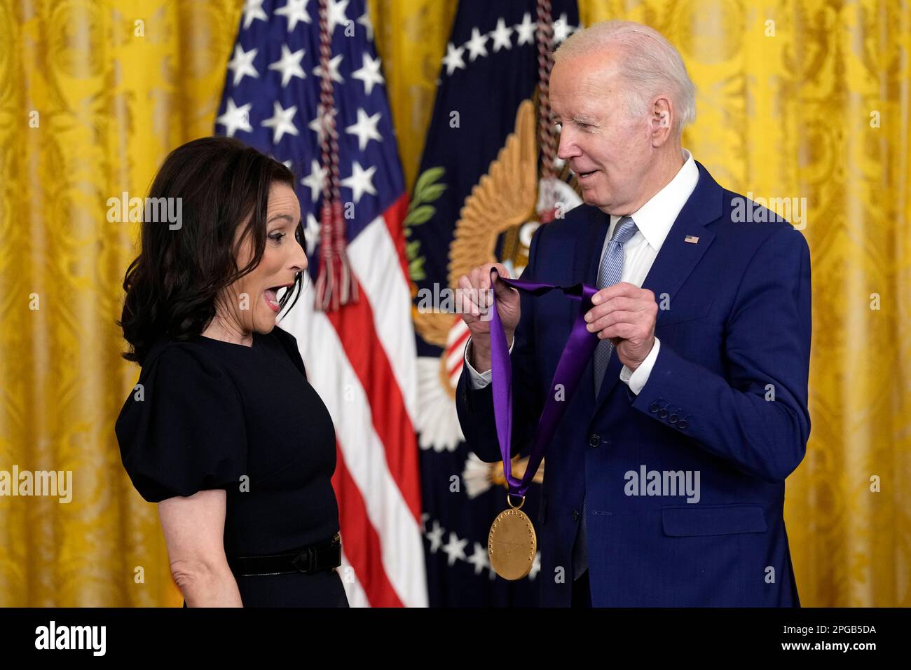 President Joe Biden presents the 2021 National Medal of the Arts to ...