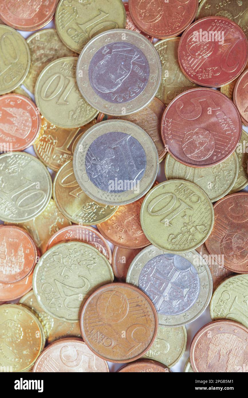 Euro coin detail close up hi-res stock photography and images - Alamy