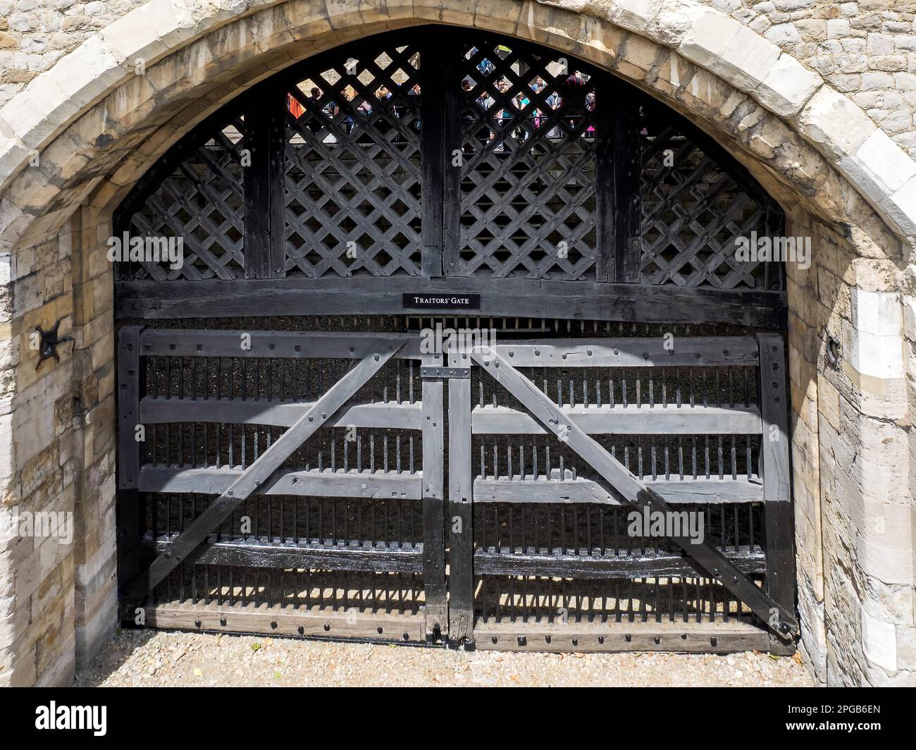 View of the Traitor's Gate at the Tower of London Stock Photo - Alamy