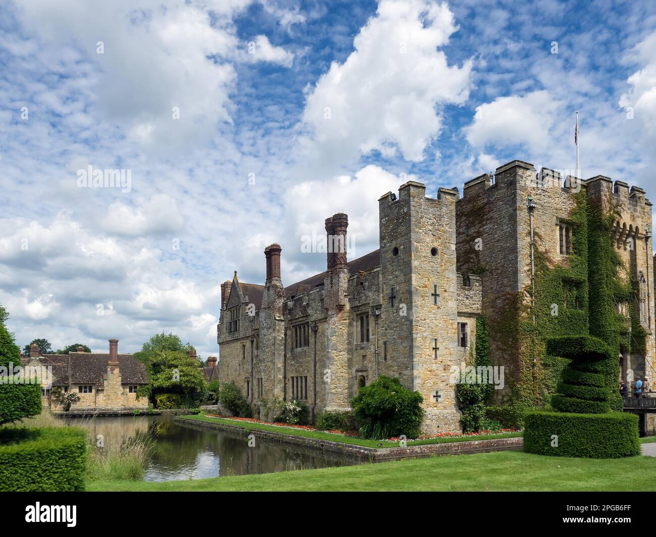 View of Hever Castle in Hever Kent Stock Photo - Alamy