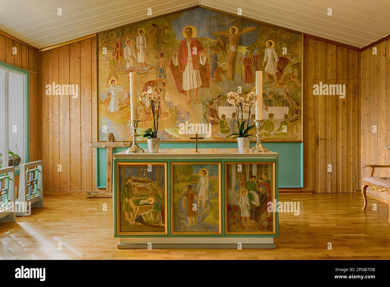 Svalbard Church, Longyearbyen, Spitsbergen Island, Svalbard Archipelago ...