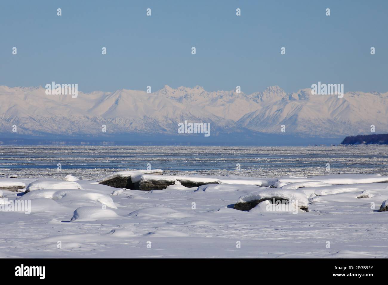 Turnagain arm at Anchorage Stock Photo - Alamy