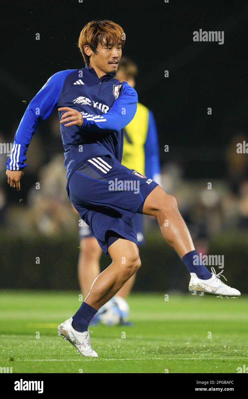 Chiba, Japan. 21st Mar, 2023. Hidemasa Morita (JPN) Football/Soccer : Japan National team ...