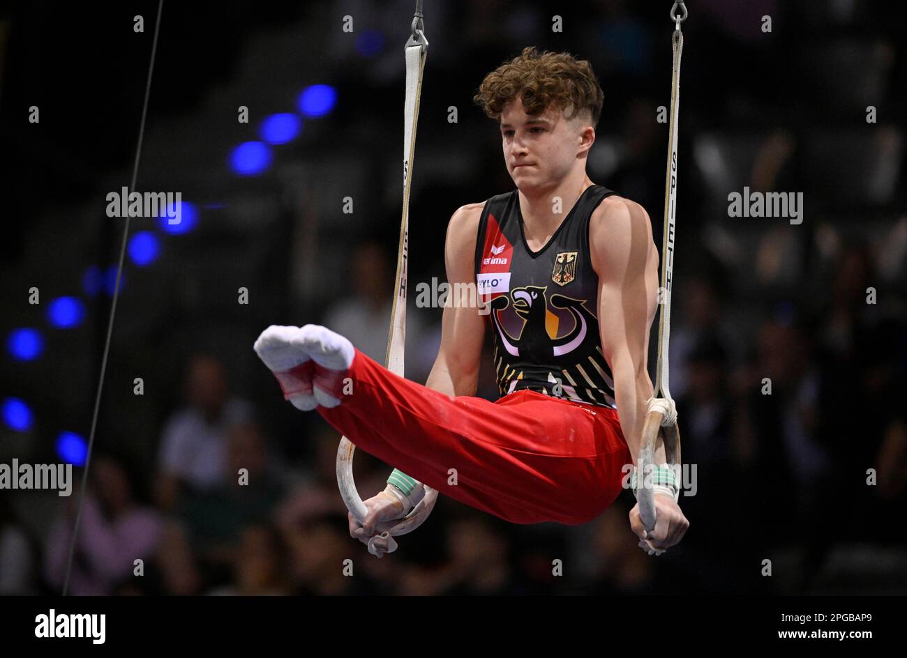 Alexander Kunz (GER) rings, EnBW DTB Cup, artistic gymnastics ...