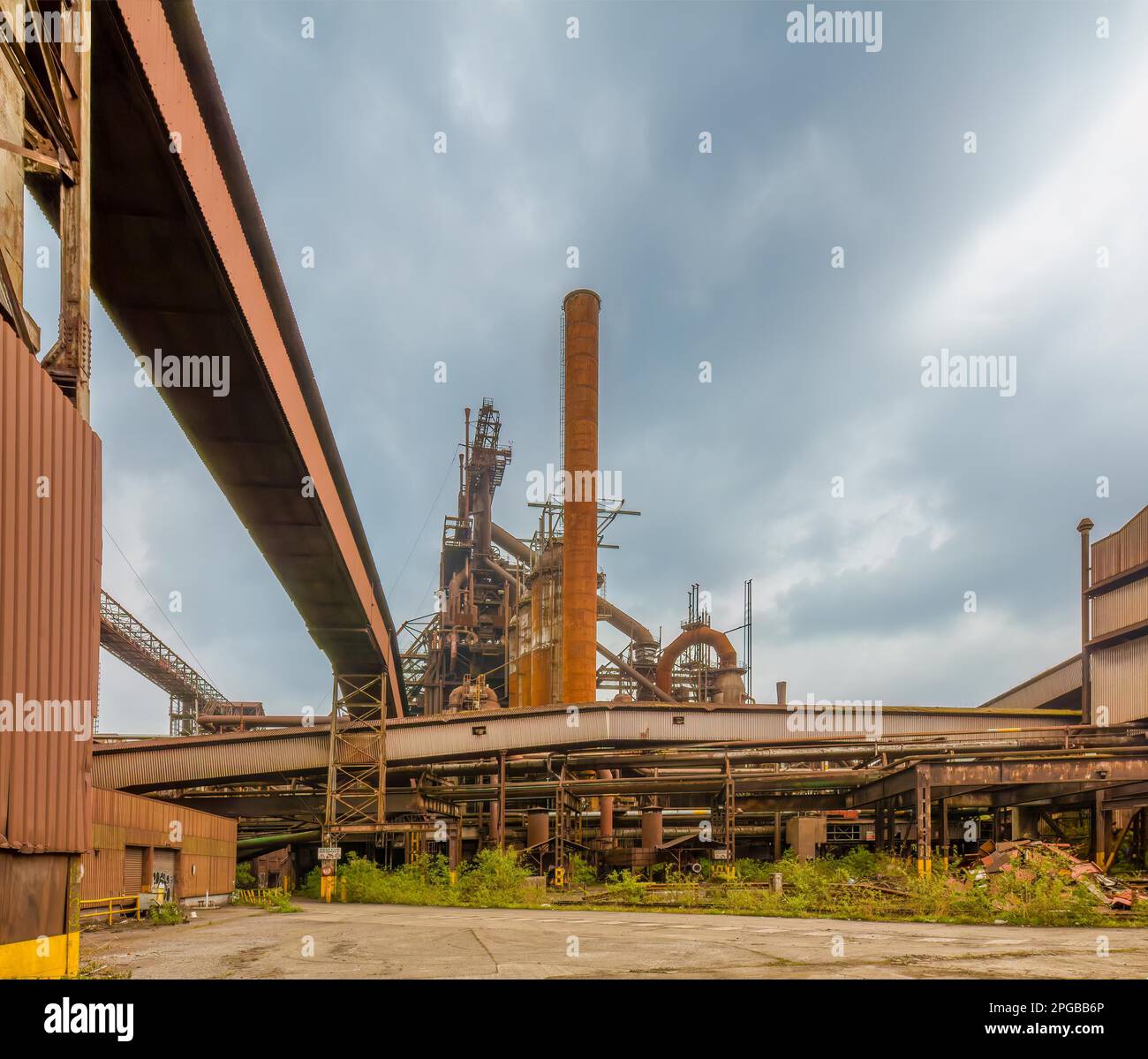 Blast furnace, Haut Fourneau B, Liege, Belgium Stock Photo - Alamy