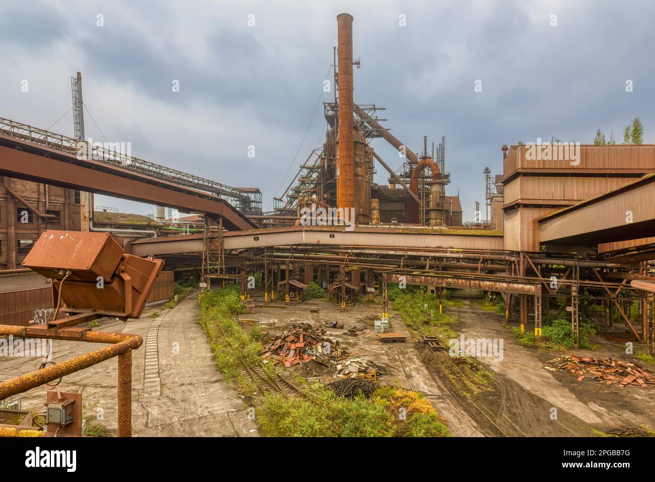 Blast furnace, Haut Fourneau B, Liege, Belgium Stock Photo - Alamy
