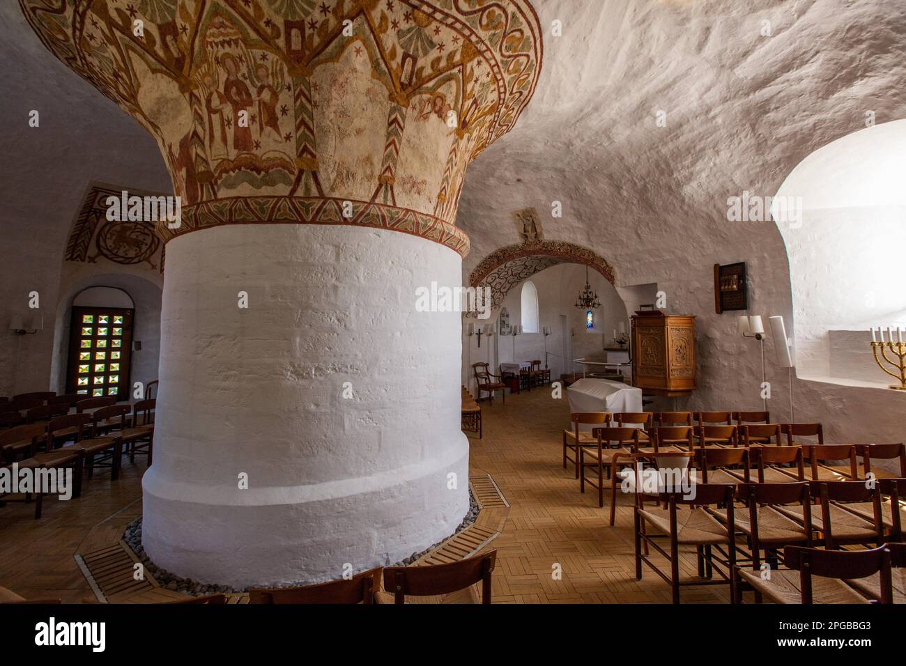 Round Church, Ny, Bornholm, Denmark Stock Photo - Alamy