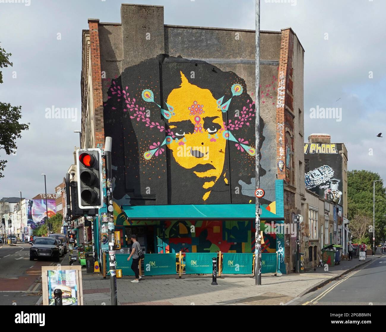 Street Art by Stinkfish, Bristol, England, Great Britain Stock Photo ...