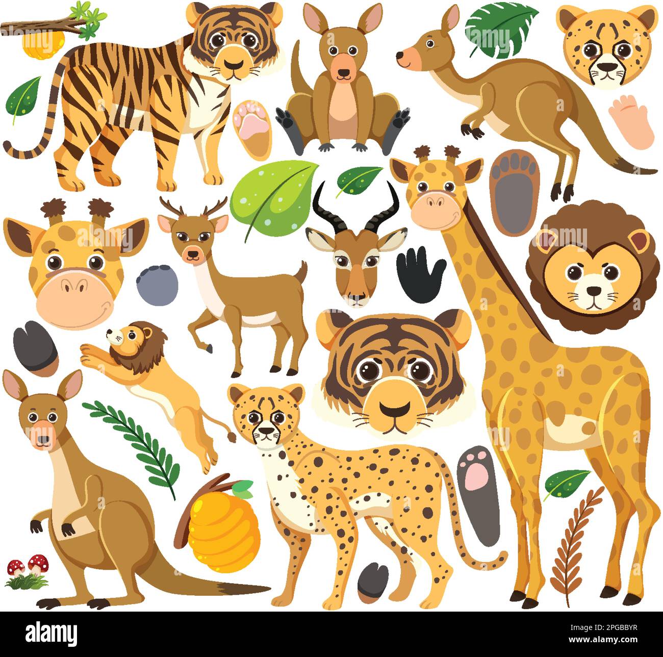 Muchroom background Stock Vector Images - Alamy