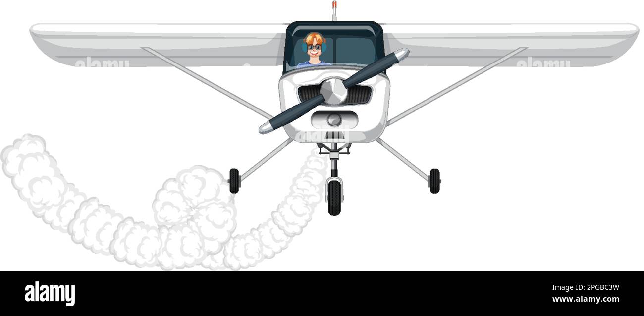 Front View of Light Aircraft illustration Stock Vector Image & Art - Alamy
