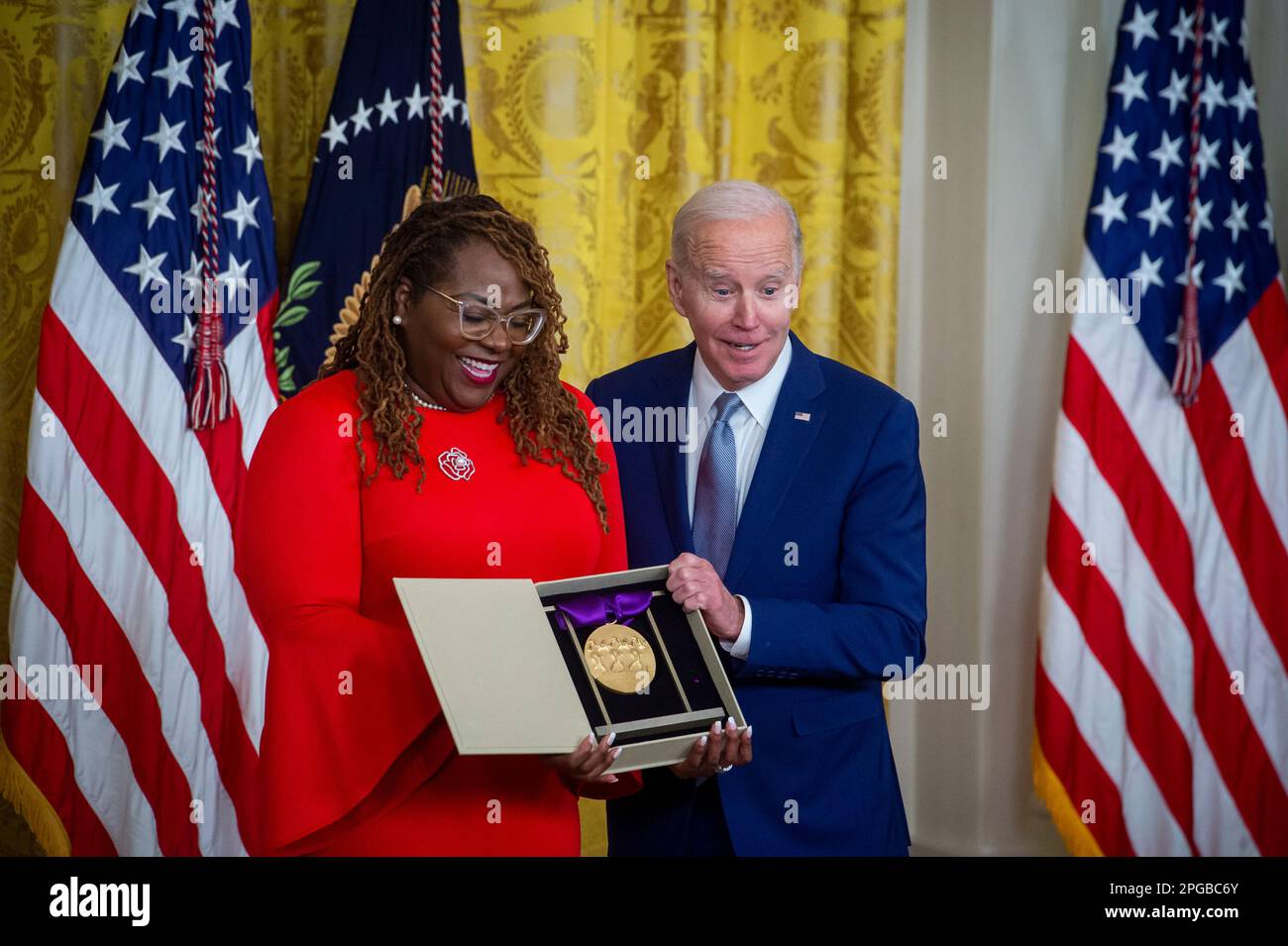 United States President Joe Biden presents the Arts and Humanities ...