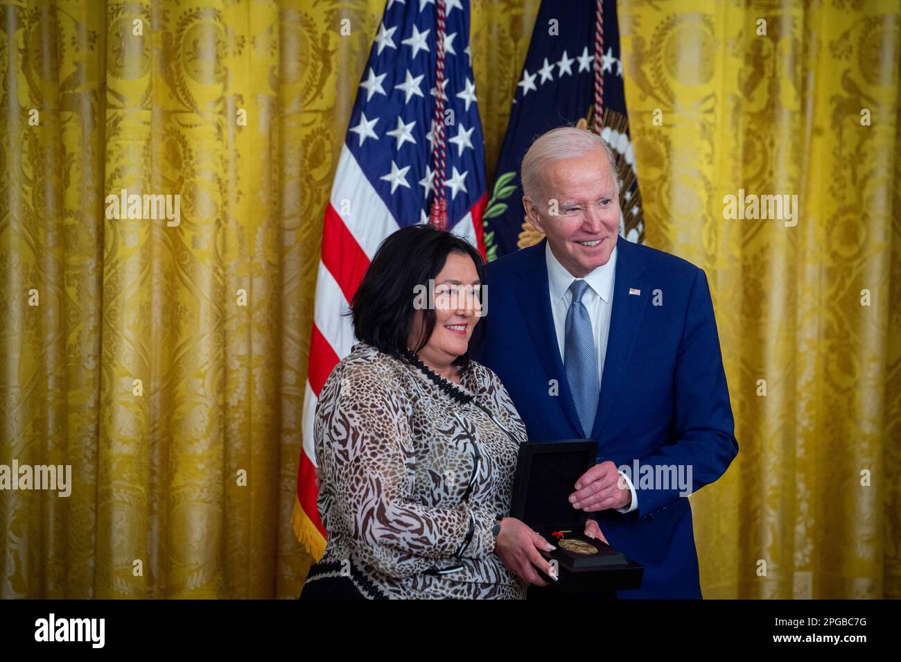 United States President Joe Biden presents the Arts and Humanities ...