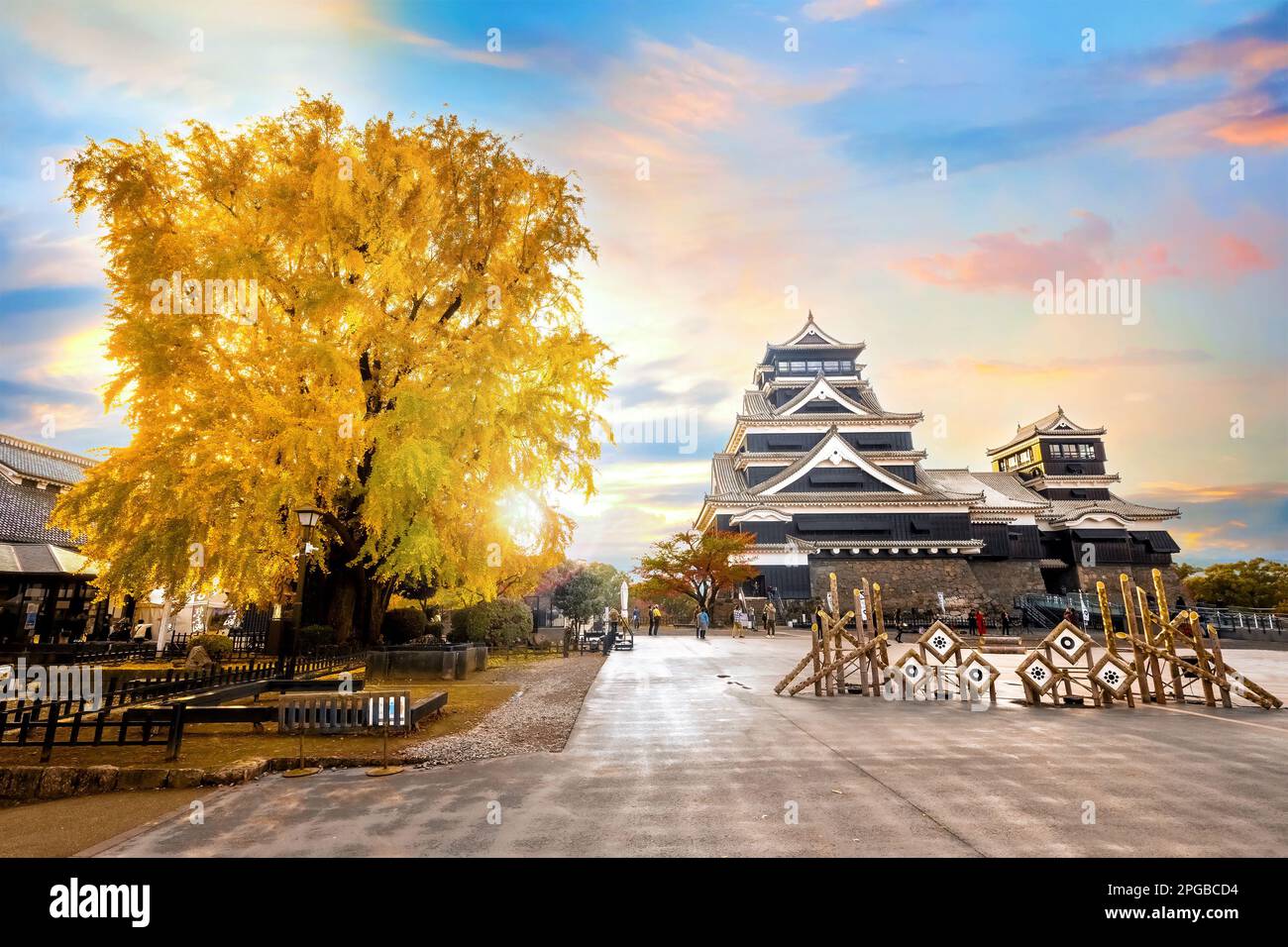 Kumamoto, Japan - Nov 23 2022: Kumamoto Castle's history dates to 1467 ...