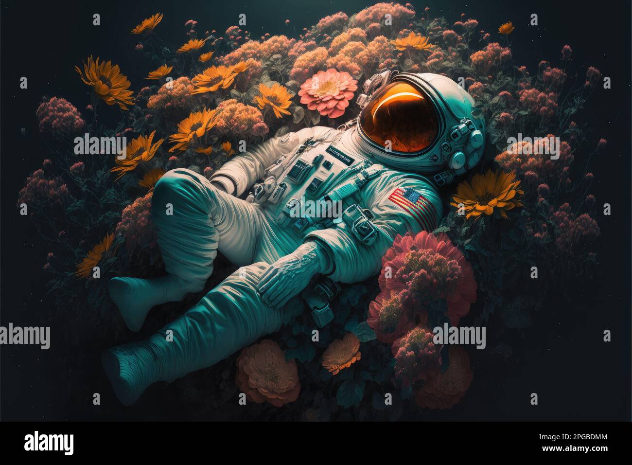 Astronaut sleeping in space hi-res stock photography and images - Alamy