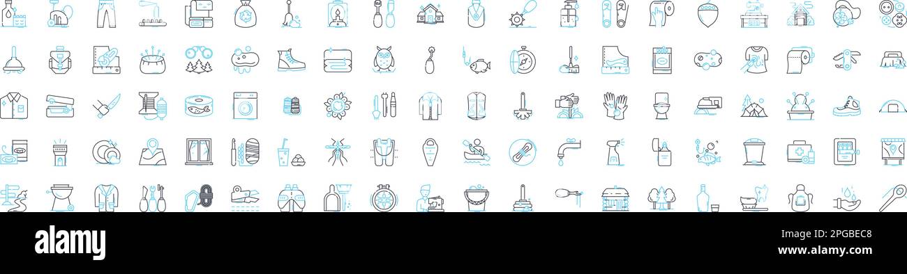 Indoor and outdoor life vector line icons set. Indoors, Outdoors ...