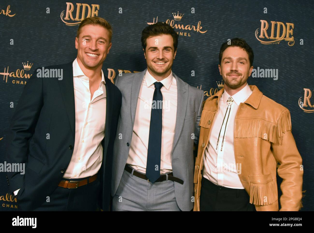 West Hollywood, California, USA 21st March 2023 (L-R) Actors Tyler ...