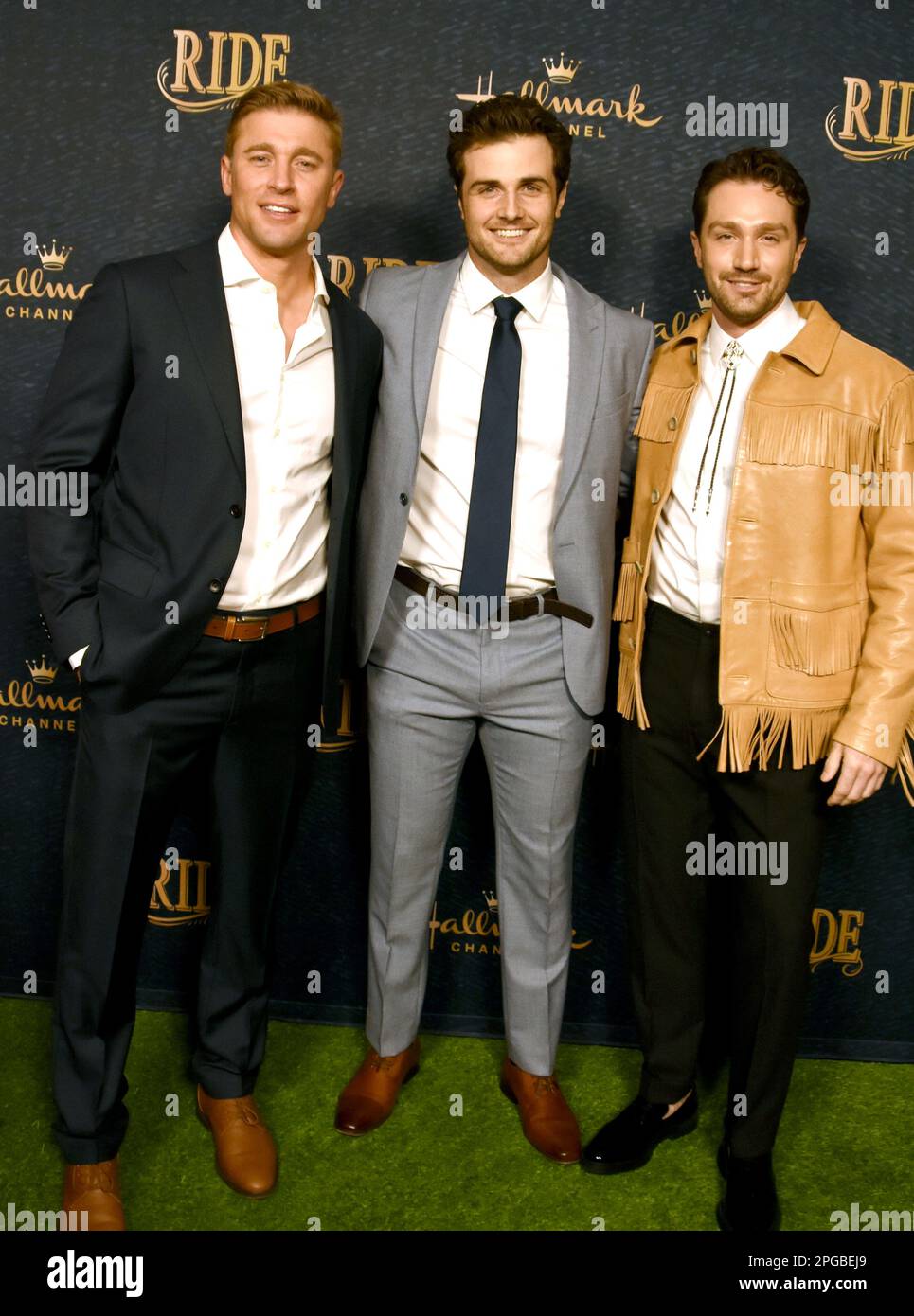 West Hollywood, California, USA 21st March 2023 (L-R) Actors Tyler ...