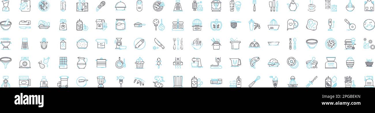 Home Cookery vector line icons set. Cooking, Home, Cuisine, Dishes ...
