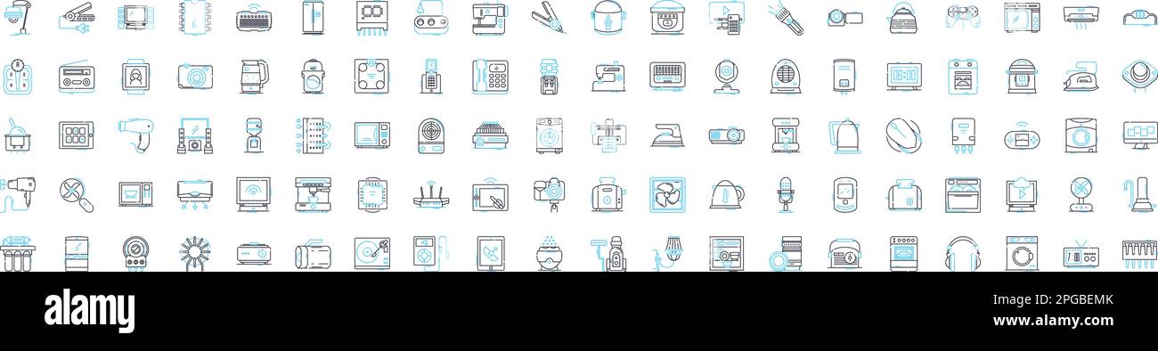 Smart home vector line icons set. Smart, Home, Automation, Smartphones ...
