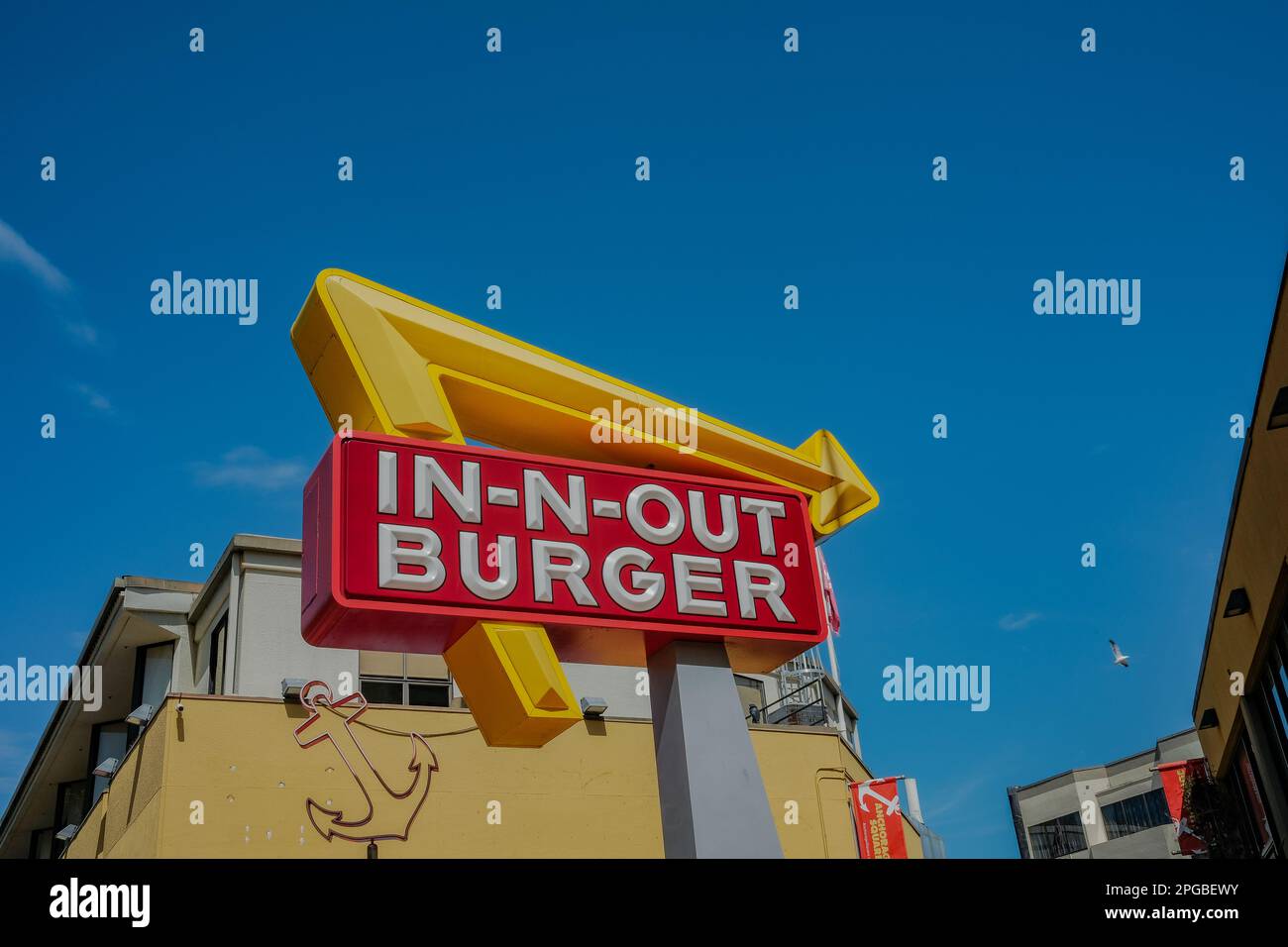 California, United States. 20th Mar, 2023. The iconic In-N-Out logo ...