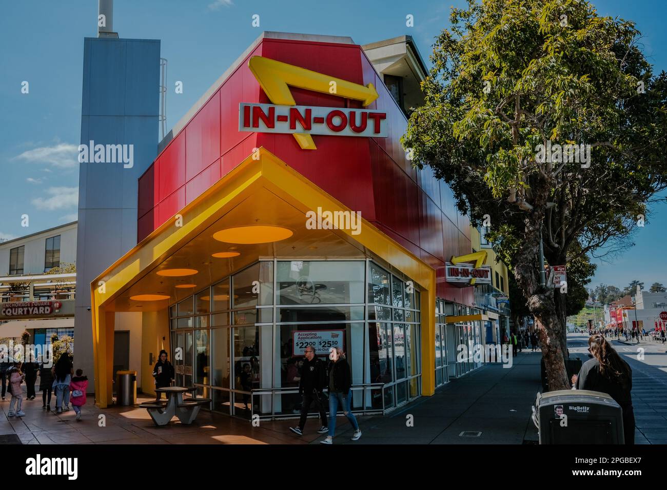 California, United States. 20th Mar, 2023. A general view of the iconic ...